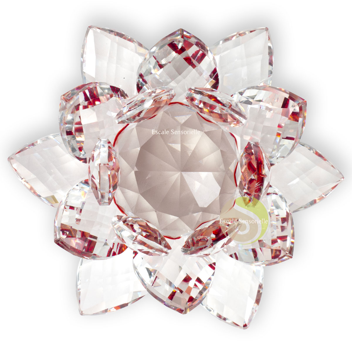Lotus feng shui rouge 100 mm cristal énergie Chi vertus et bienfaits ...